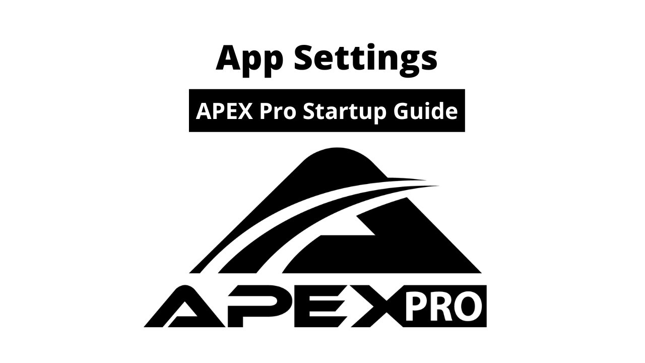 APEX Pro App Settings - YouTube