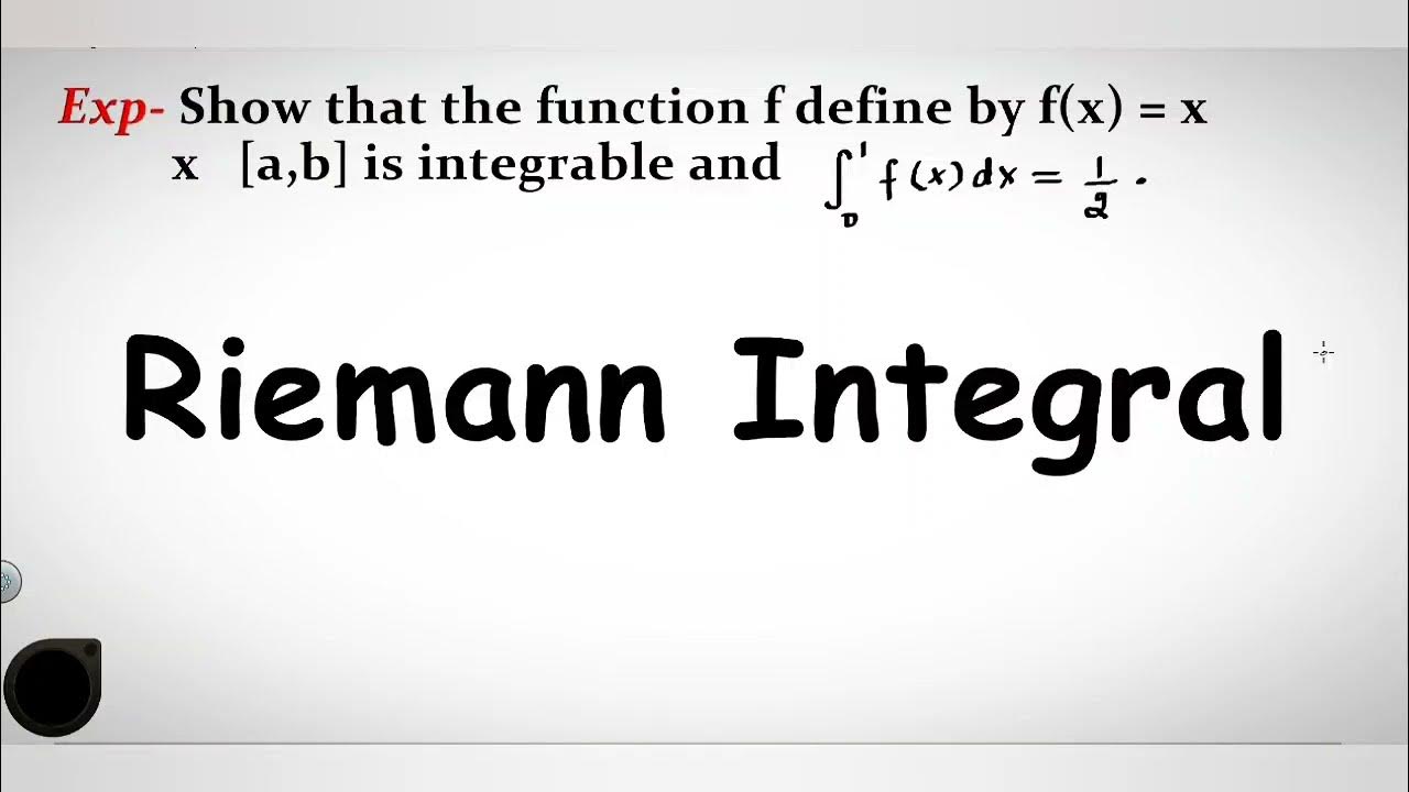 Riemann Integral Questions Real Analysis Important Questions riemann-integral-questions-real-analysis-important-questions