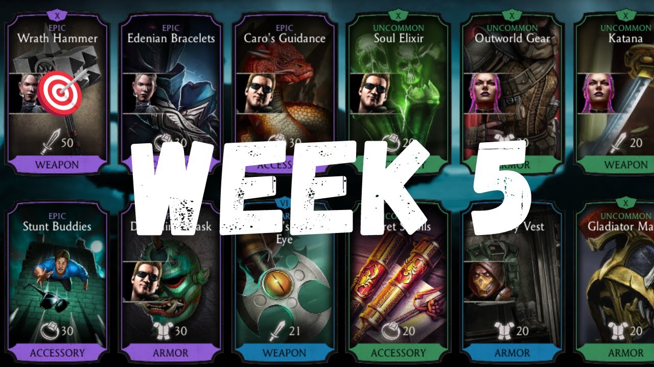 5 WEEKS IN! I got my first MAXED EPIC! MK Mobile - YouTube