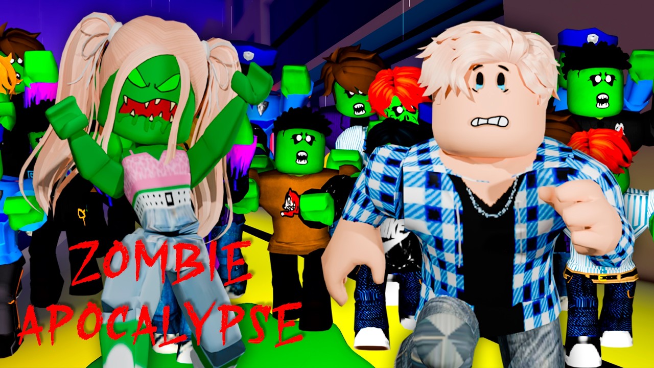 I Survived a ZOMBIE APOCALYPSE in Roblox! Part 2 - YouTube