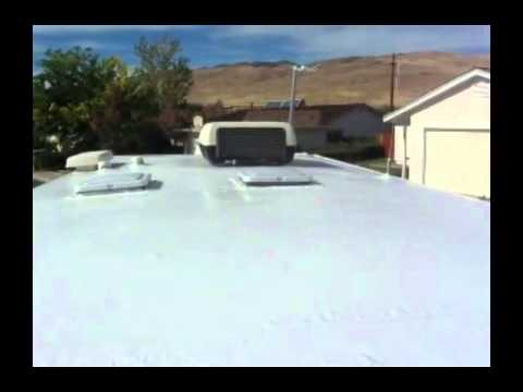 EPDM Coatings Rubber Roof - After Application on RV Roof with our rv ...