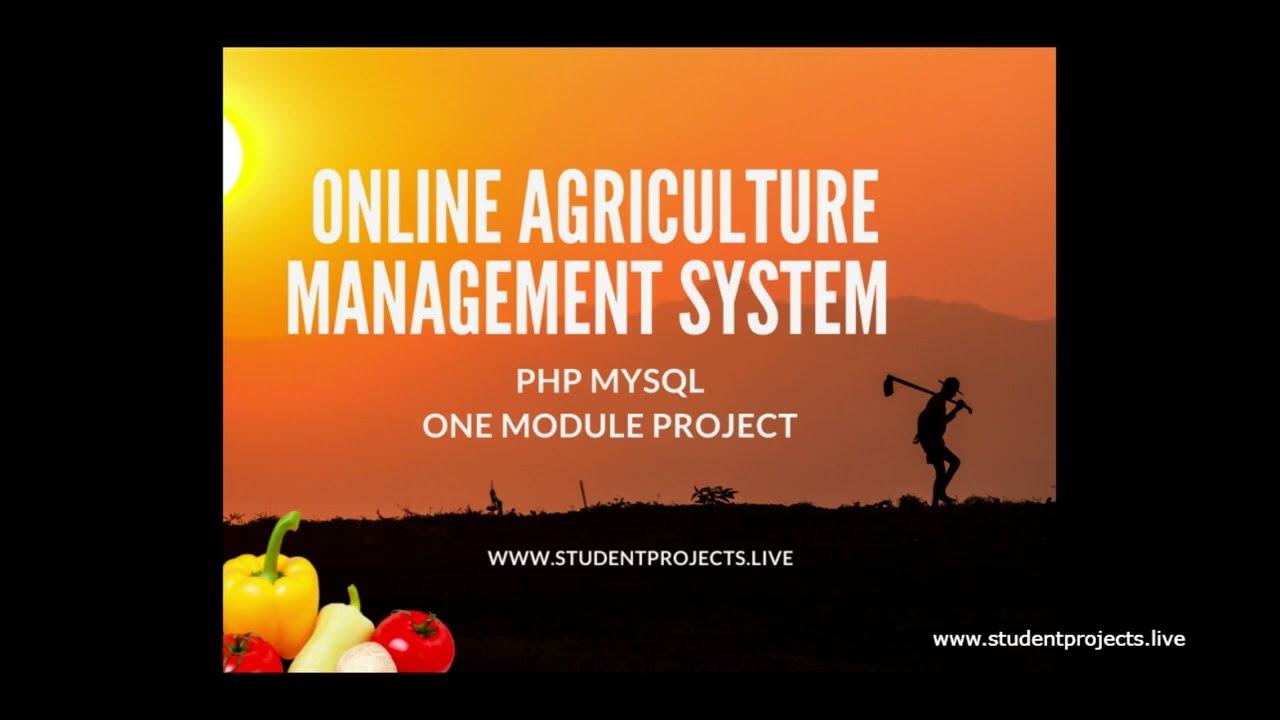 Web Based Application for Agriculture Management system - YouTube