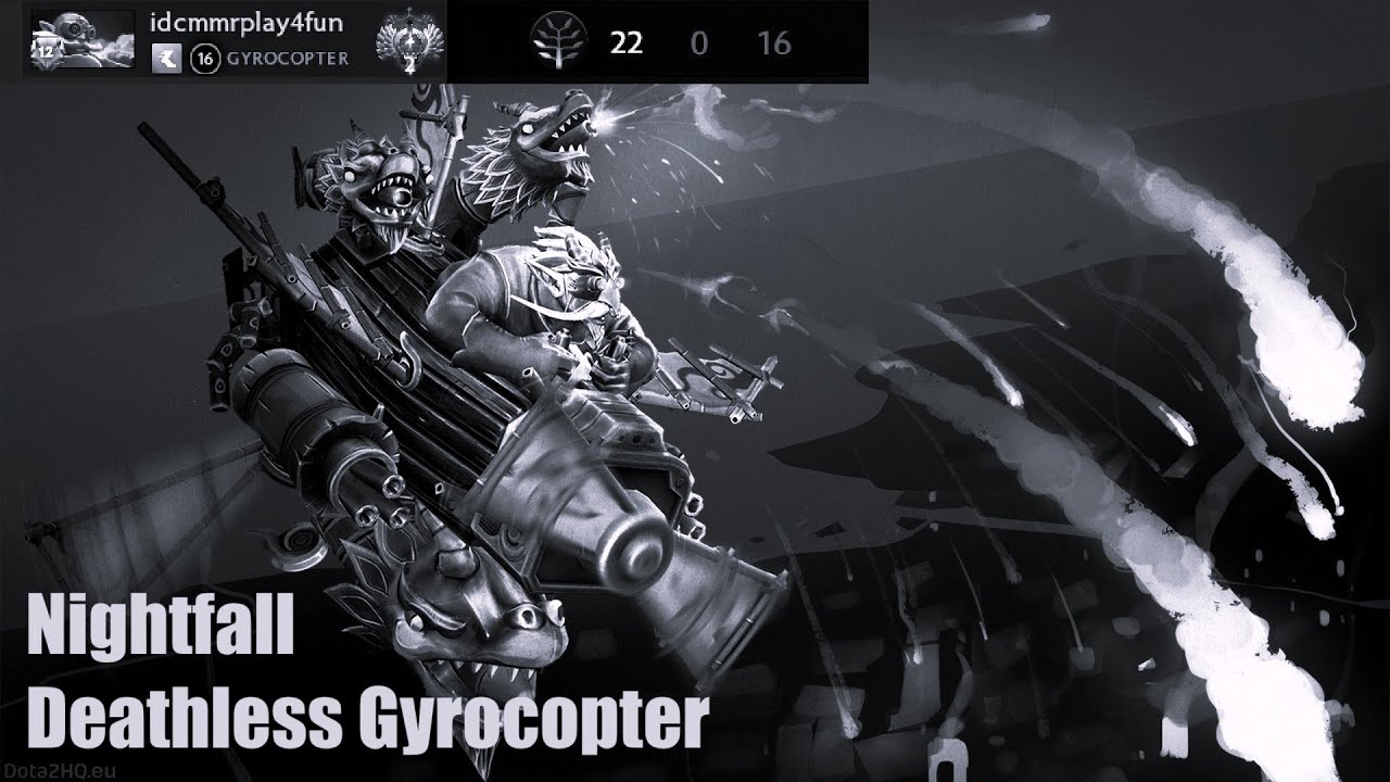 Nightfall Deathless Gyrocopter - Dota 2 Pro Dark Side [Nightfall ...
