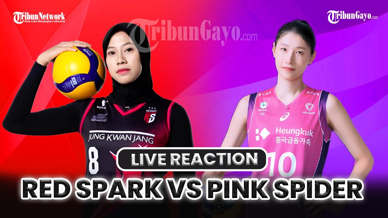🔴LIVE LIGA VOLI KOREA HARI INI: PERTANDINGAN RED SPARK VS PINK SPIDER ...