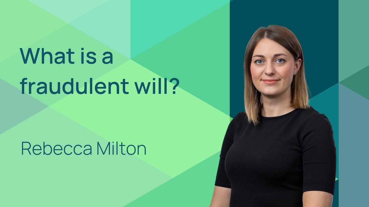 What is a fraudulent will - YouTube