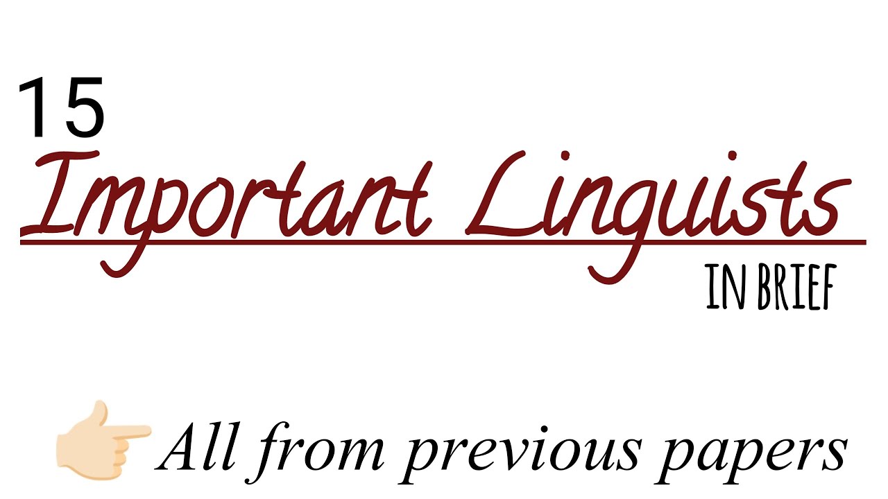 IMPORTANT LINGUISTS| FERDINAND SAUSSURE|NOAM CHOMSKY|ZELLIG HARRIS ...
