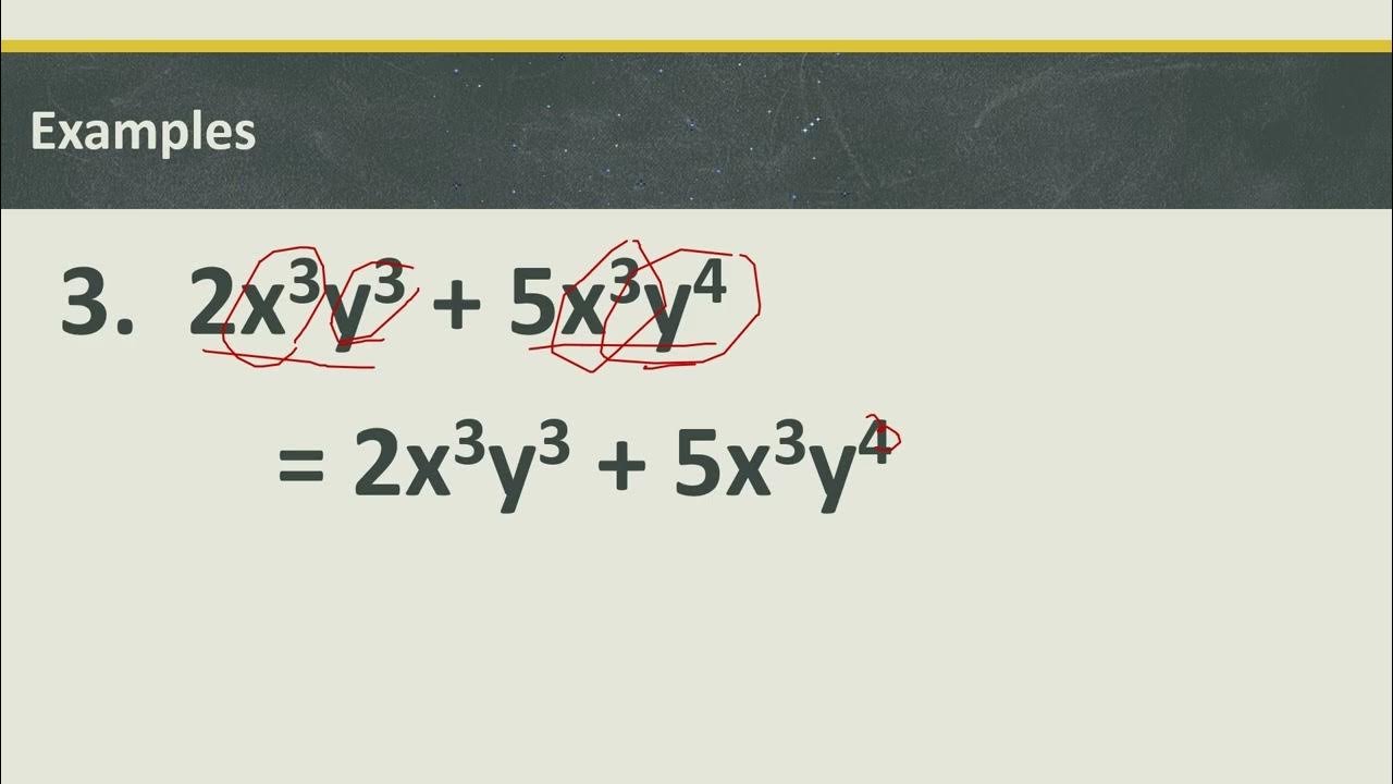 MATHatag 5.1 Polynomials (Addition of Polynomials) - YouTube