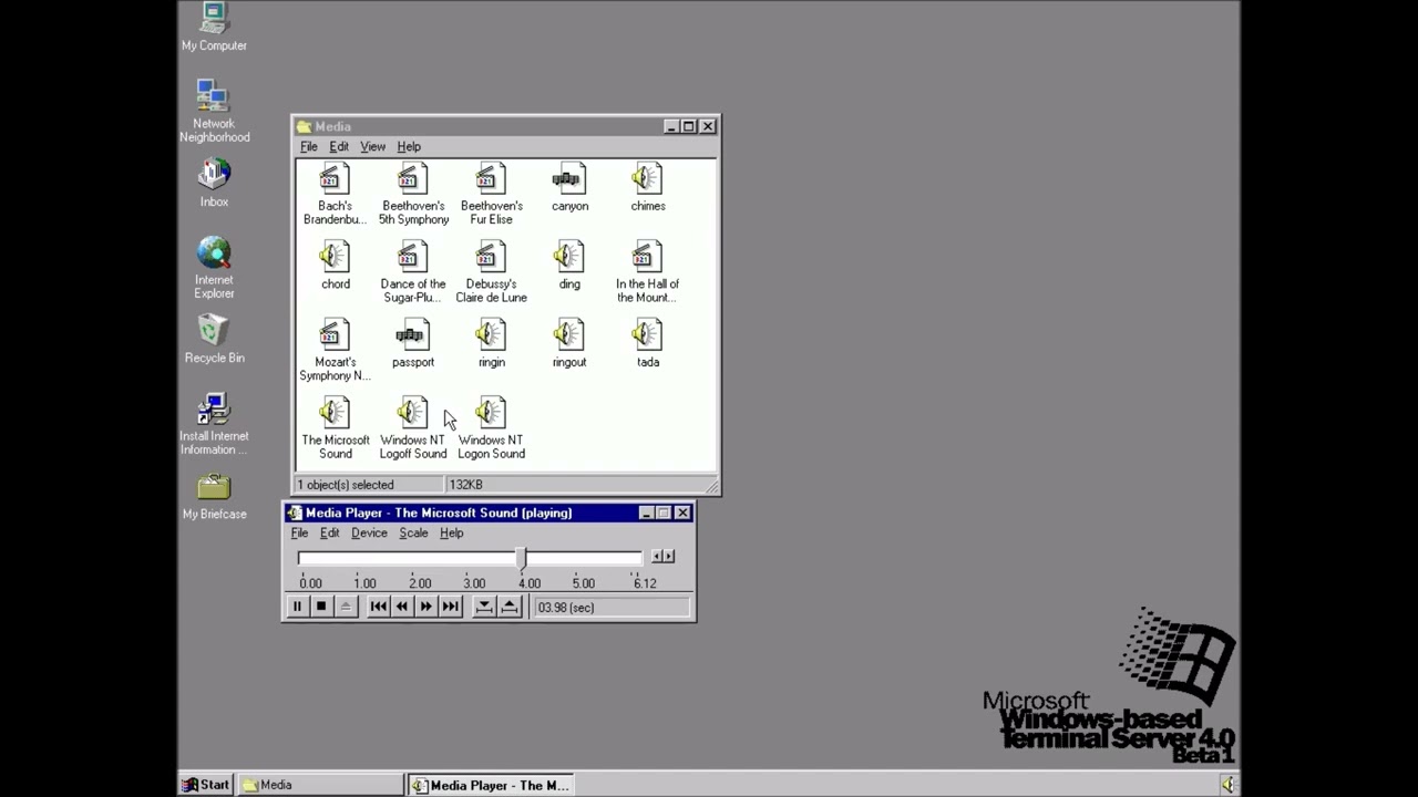 Windows NT 4.0 Terminal Server Edition build 307.2 - YouTube