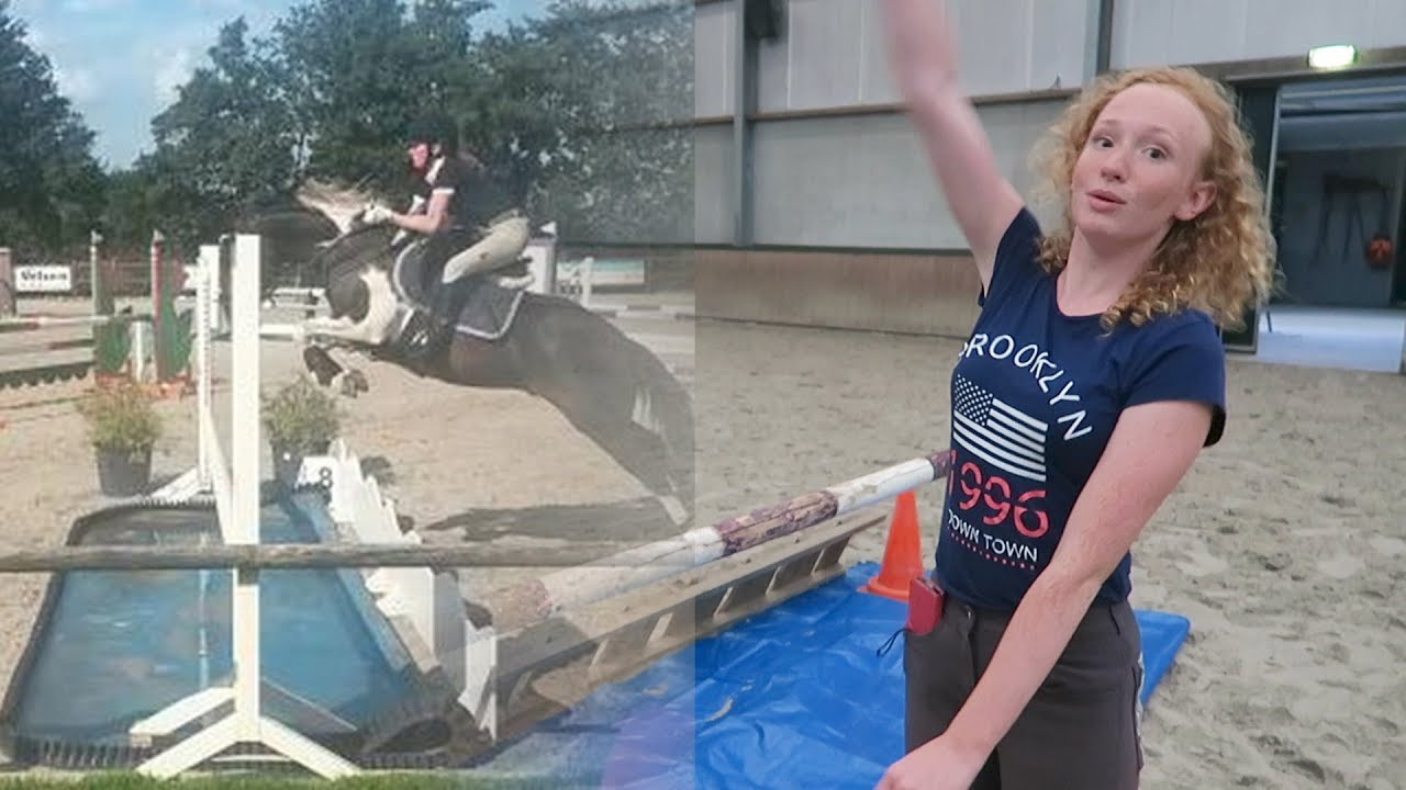 HOE OEFEN JE HET SPRINGEN VAN EEN SLOOT | PAARDRIJDEN MET PLEZIER - YouTube