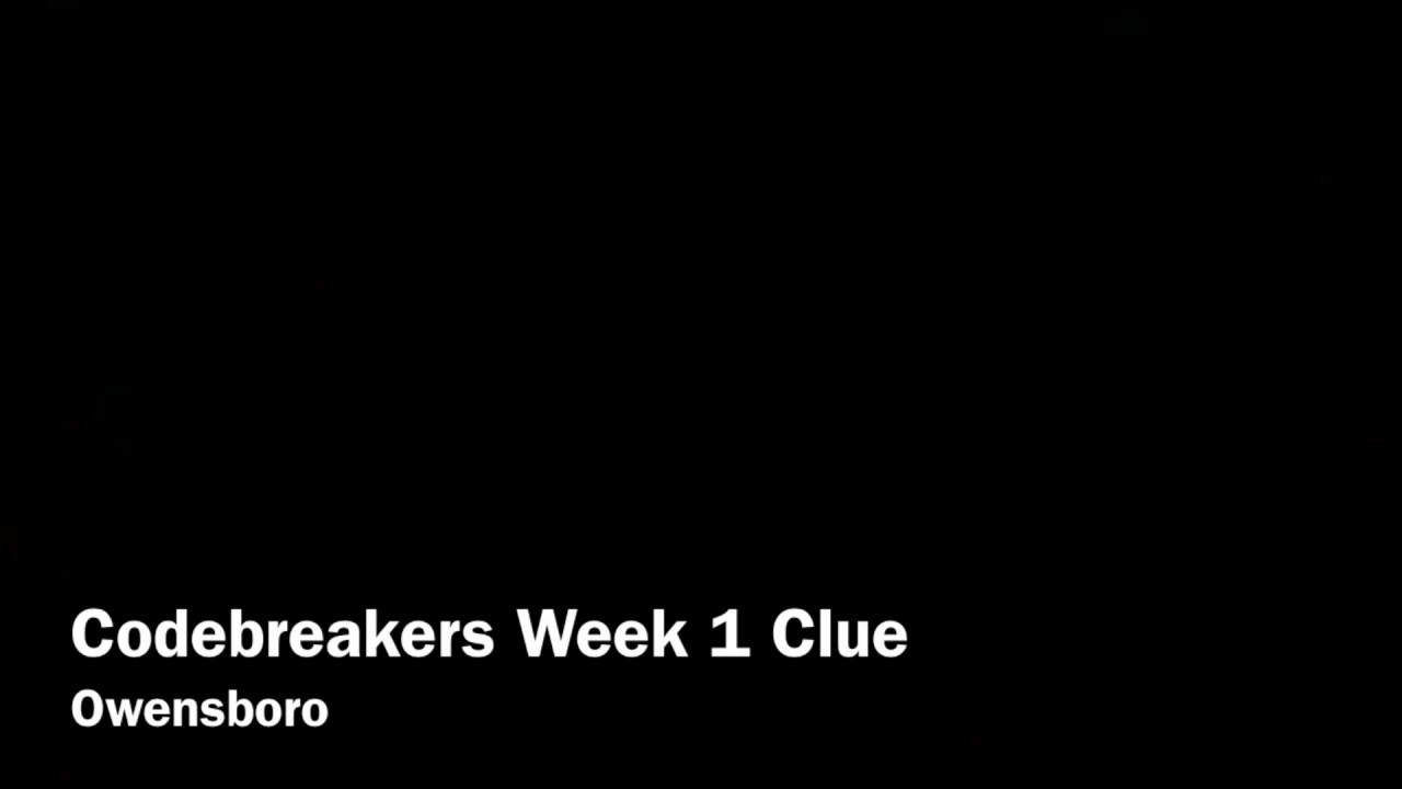 WBKR Codebreakers Clue Week 1 - YouTube