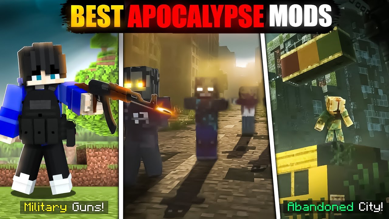 Top Best ZOMBIE APOCALYPSE Add-ons For MCPE 1.21+ 💥 | New apocalypse ...