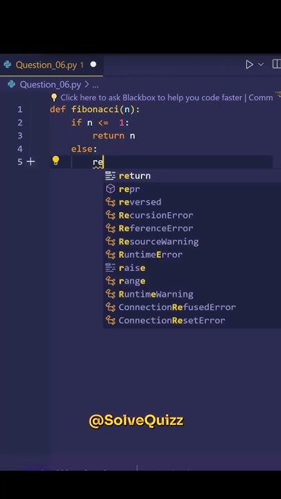 The Fibonacci Sequence Code Shorts Codingchallenge Codinghacks Quiz Programming Viral 