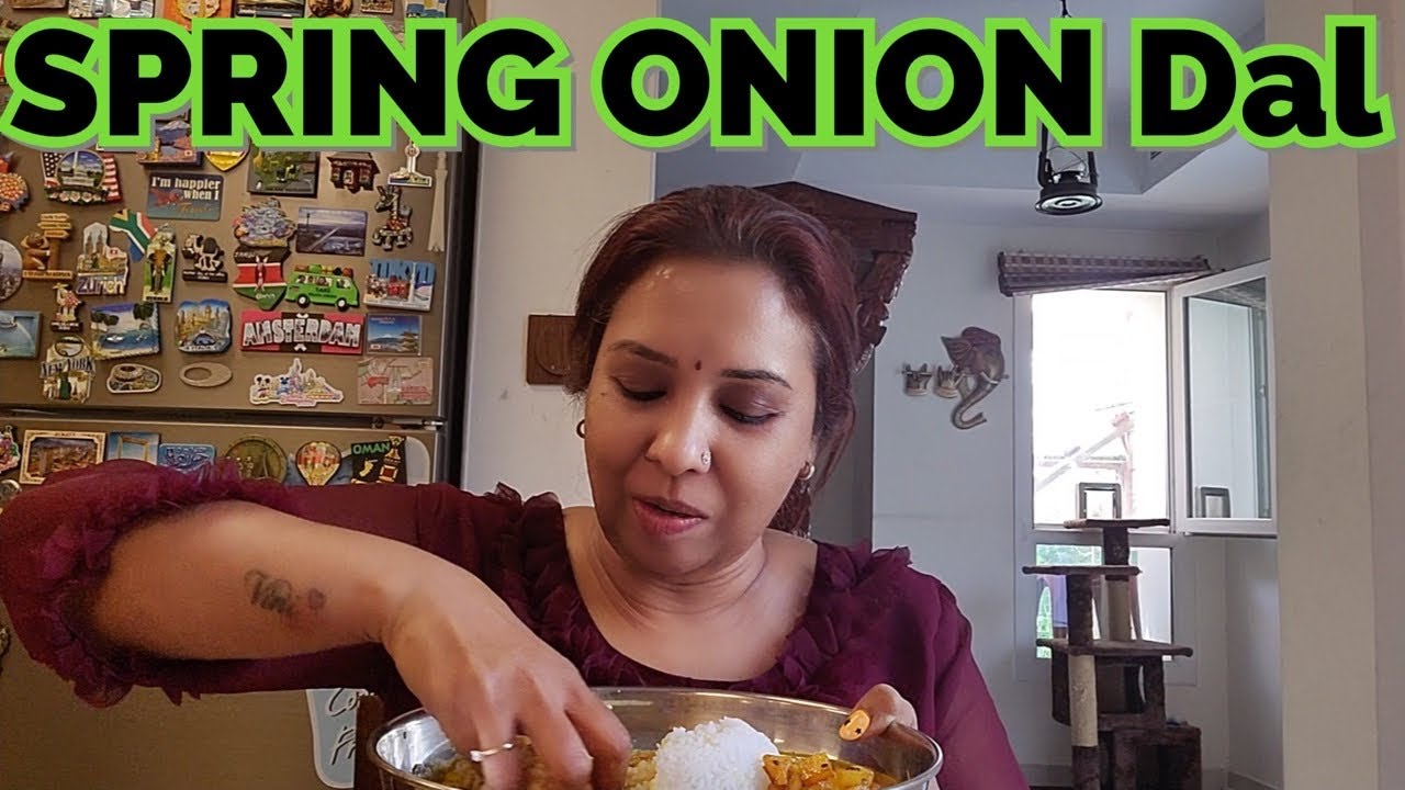 SPRING ONION DAL RECIPE // Ullithand Parup curry - YouTube