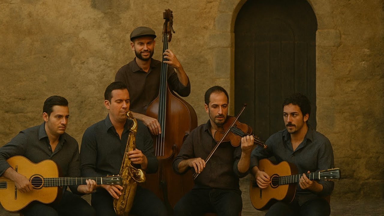 Gypsy Swing Rhythms And Romantic Waltz Saxophone Melodies - Vintage ...