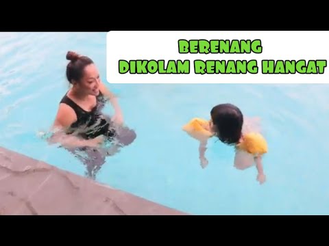 JENNY CORTEZ SWIMMING WITH ZEFA AND DAD AT THE HOTEL