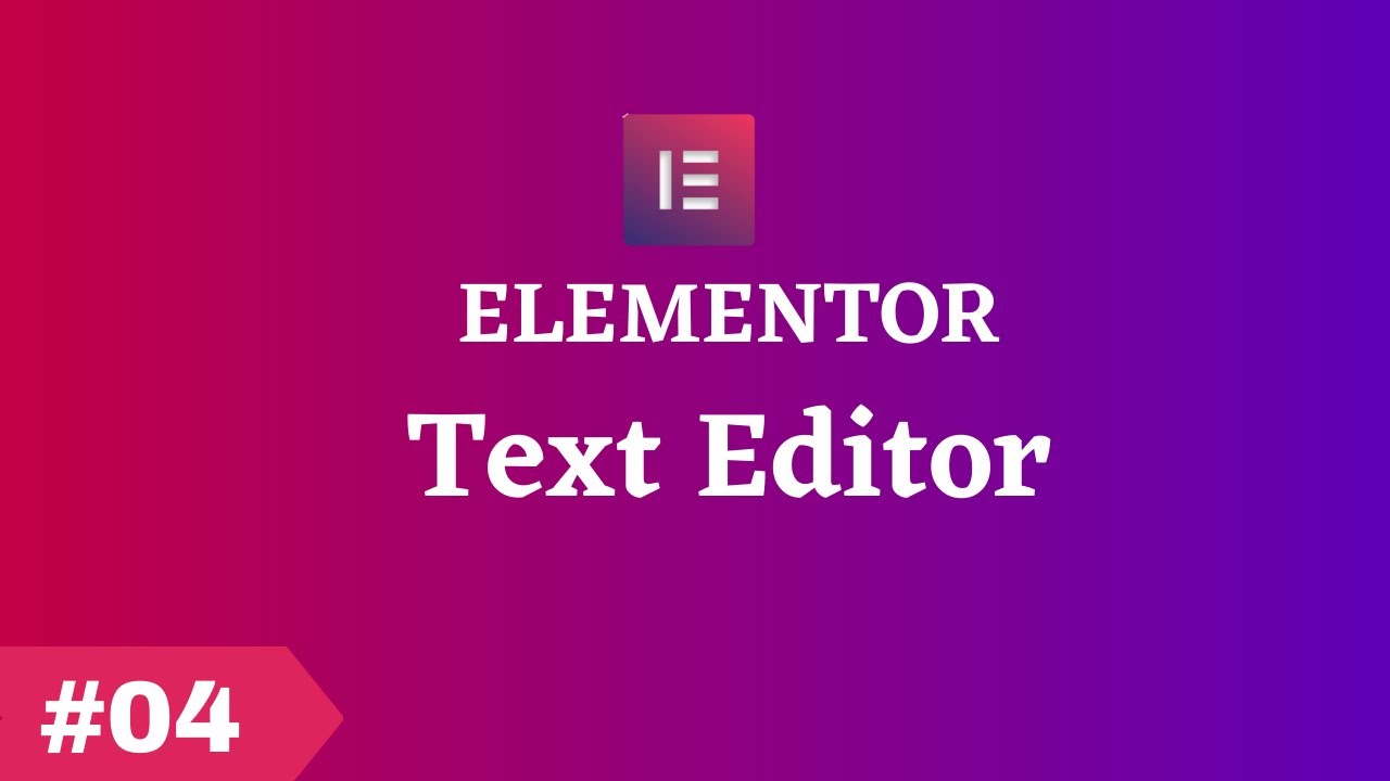 How To Use the Text Widget in Elementor ( FREE) -Elementor Tutorial ...