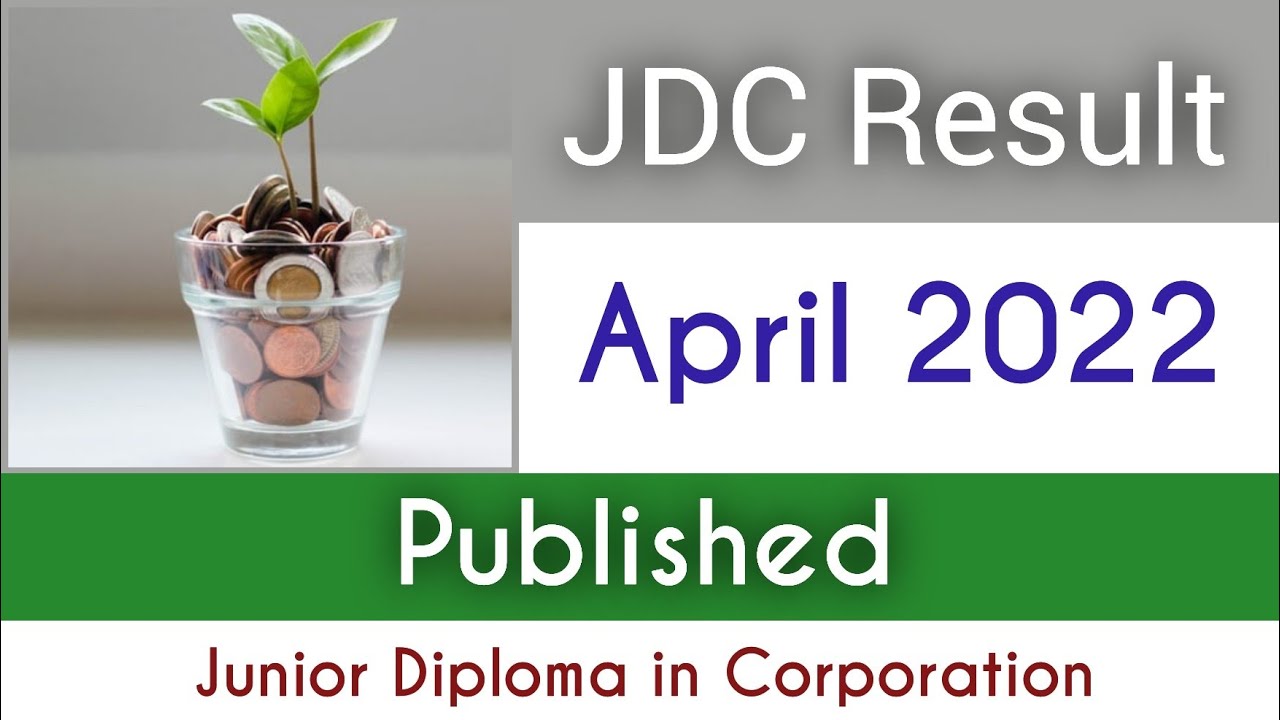 JDC Exam April 2022 | JDC Result Published | Junior Diploma in ...