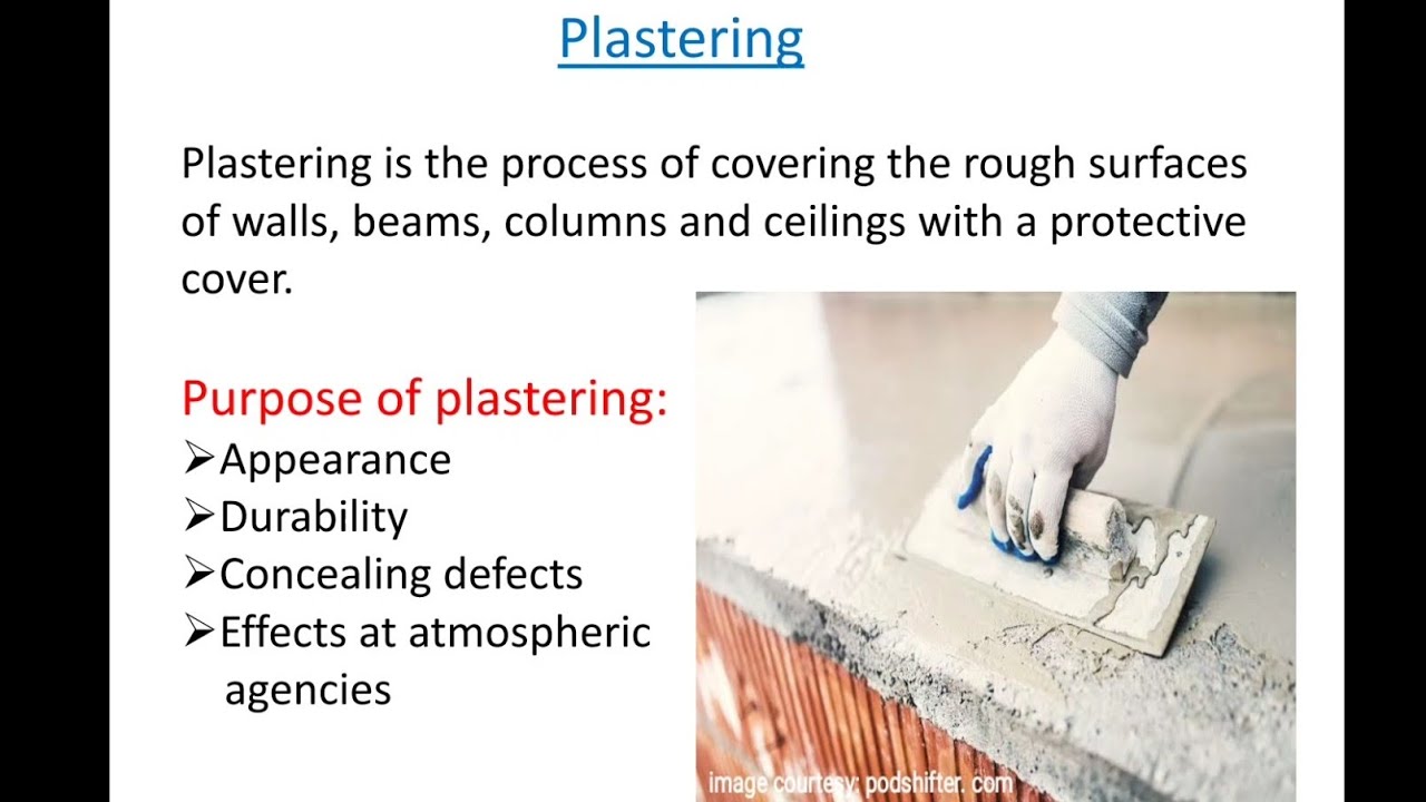 plastering | types of mortars used in plastering | civil engineering ...