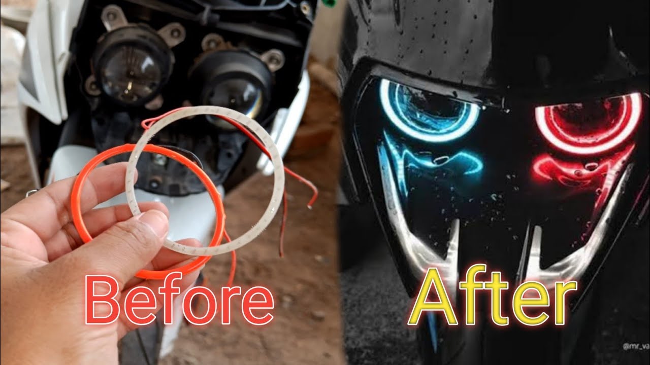 angel light install | install Angel eye fog light | angel light ktm ...