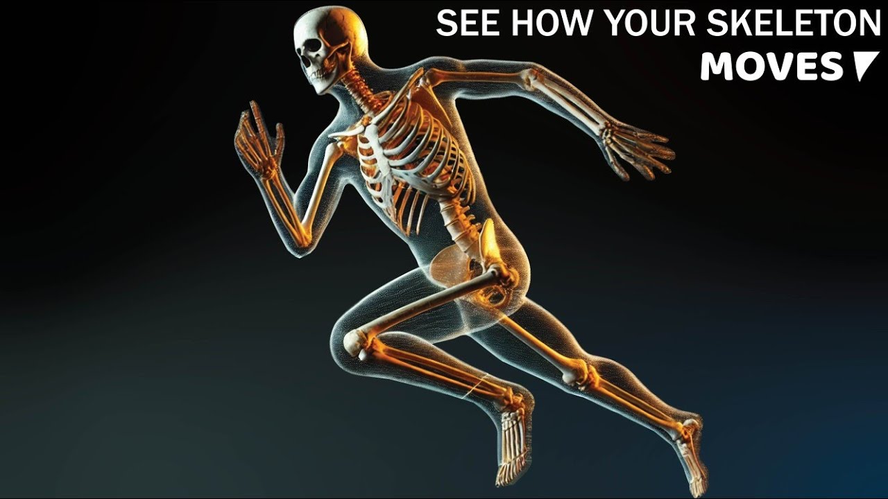 Human Skeleton(Body)Movement | 3D Bone Animation with Labels - YouTube