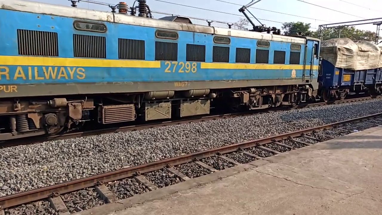 Indian Goods train Slow motion video|| Pedda Avutapalli - YouTube