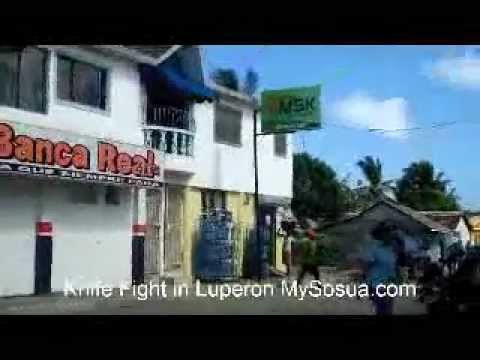 Knife Fight in Luperon Dominican Republic