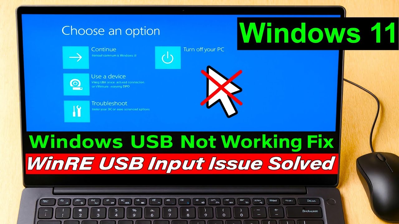 Fix Windows USB Not Working | WinRE Keyboard and Mouse Not Responding ...