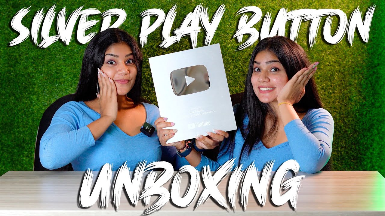 Silver Play Button Unboxing - Anu & Kanu - YouTube