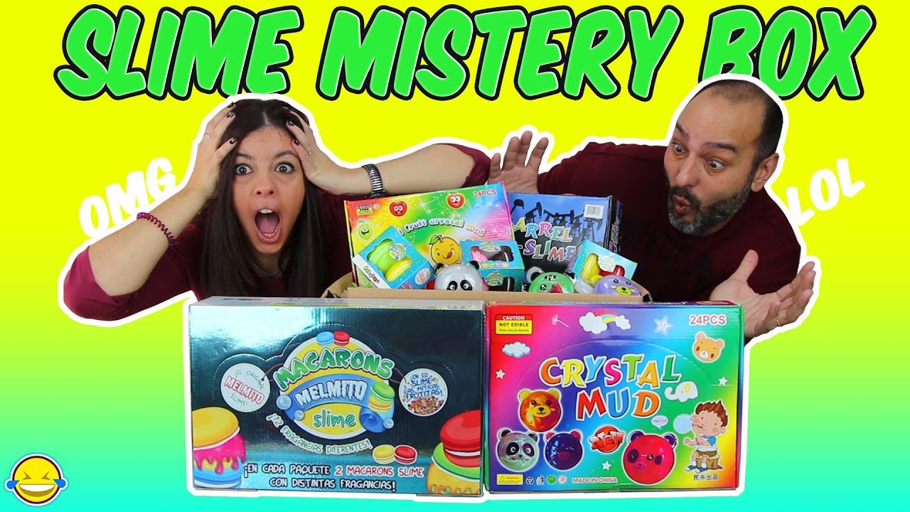 SLIME MISTERY BOX!! Compramos una caja llena de slimes diferentes ...