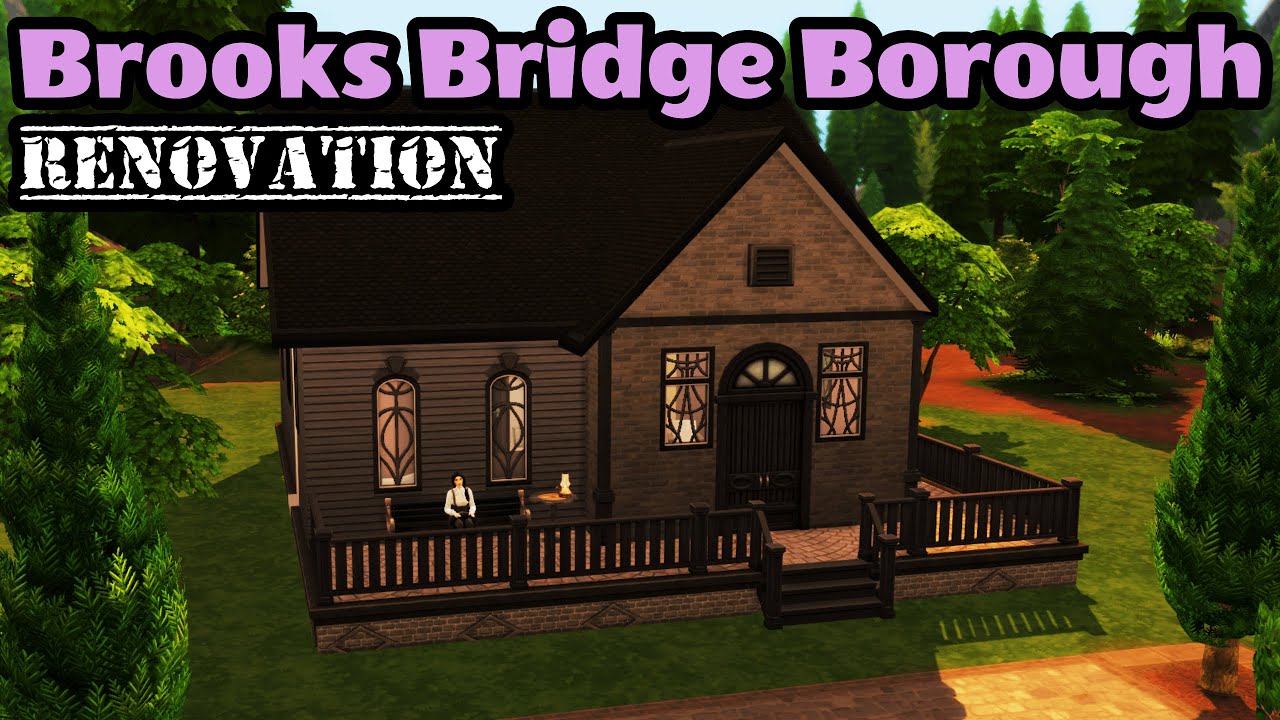 BROOKS BRIDGE BOROUGH RENO // The Sims 4 Speed Build - YouTube