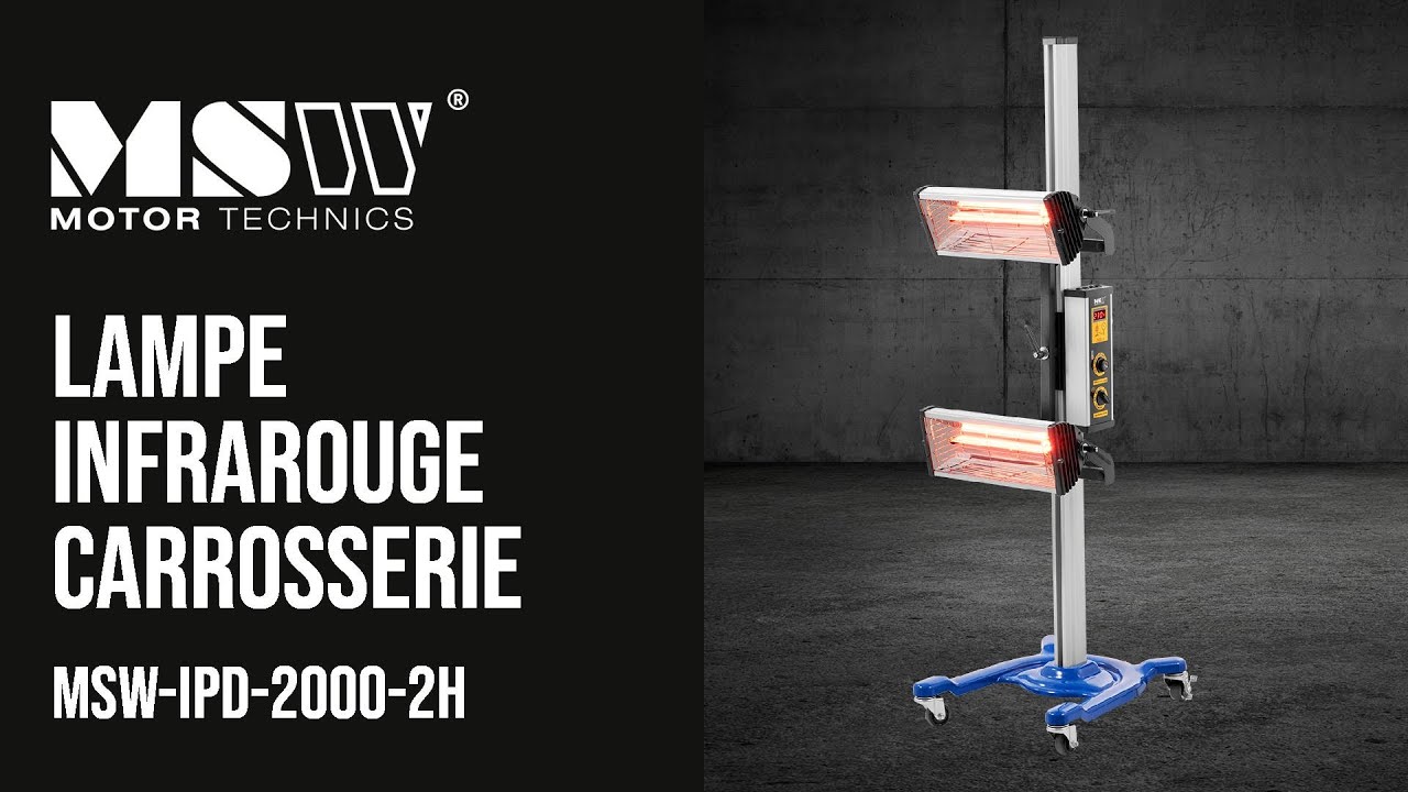 Lampe infrarouge carrosserie MSW Motor Technics MSW-IPD-2000-2H ...