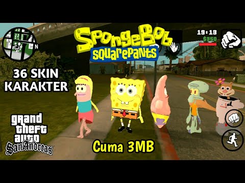 Mod Skinpack Spongebob - GTA SA Android - YouTube