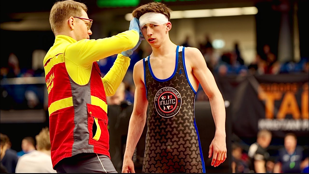 U15 Emre Mumyunov (BUL) vs Ryder Owen (USA) 52kg. Freestyle boys youth ...