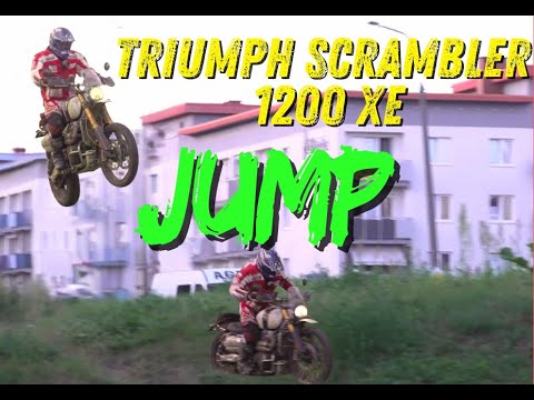Scrambler 1200XE urban jump on bike line #triumphscrambler #scrambler # ...