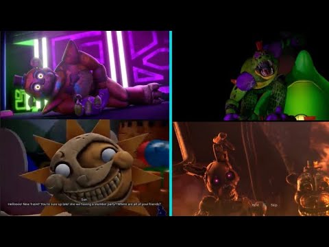 Fnaf security breach all cutscenes - YouTube