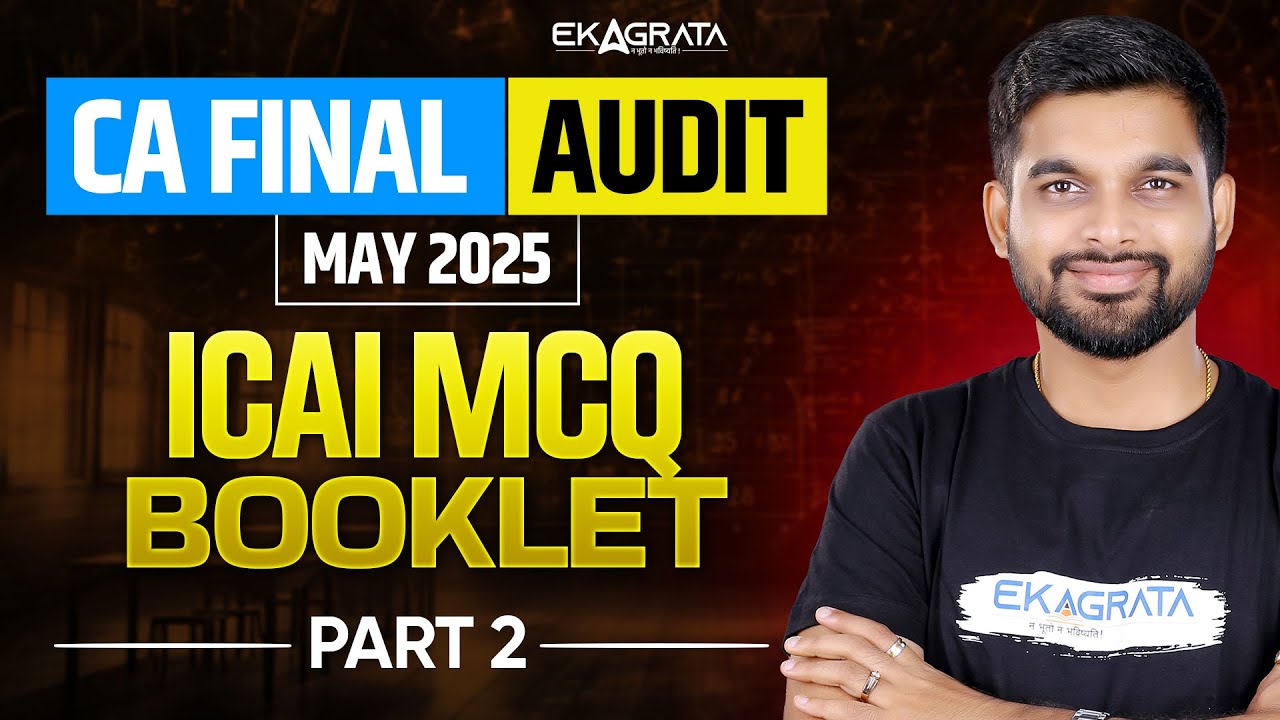 CA Final Audit May 25 ICAI Module MCQs | CA Final Audit ICAI Study ...