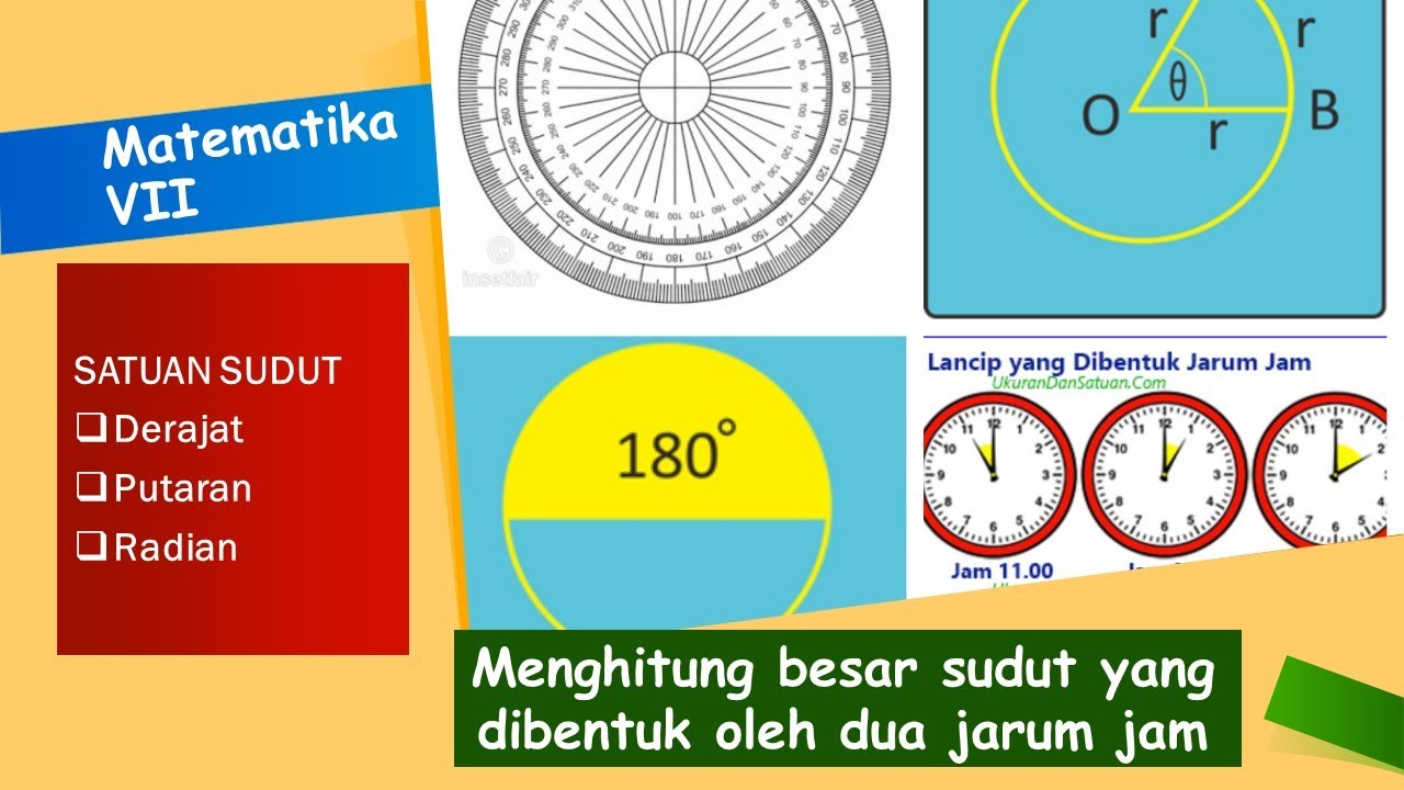 SATUAN SUDUT DERAJAT PUTARAN DAN RADIAN SERTA BESAR SUDUT PADA