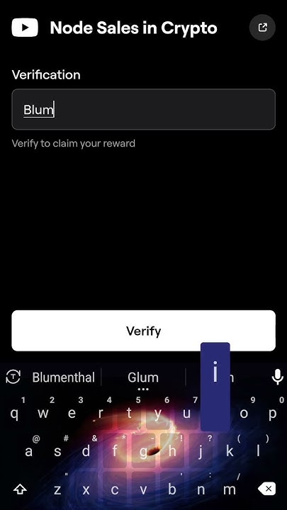 Node sales in crypto blum code - YouTube