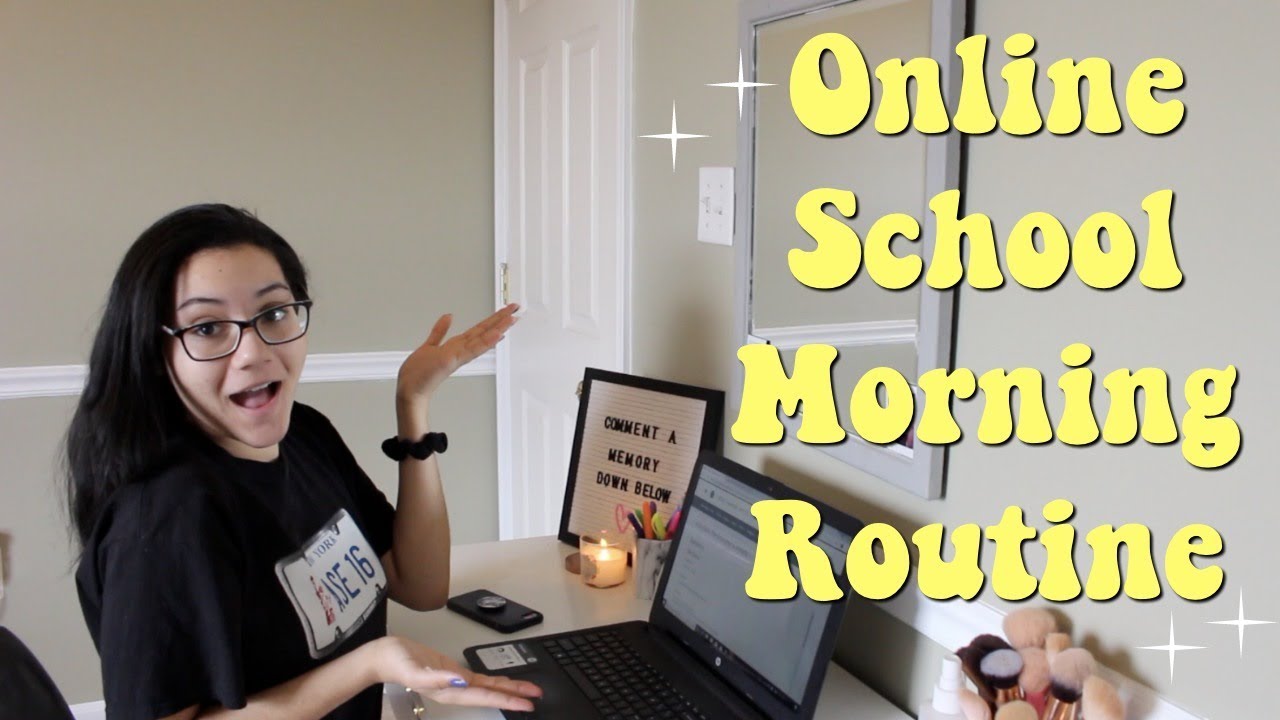 online school morning routine 2019! - YouTube