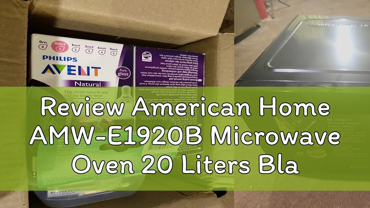 Review American Home AMW-E1920B Microwave Oven 20 Liters Black - YouTube