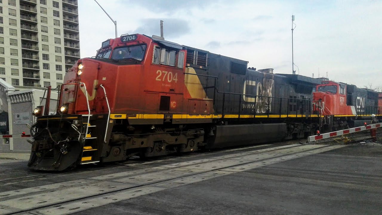 IC 2704 in a 3-Engine Lashup at Ridout Street, London, Ontario on ...