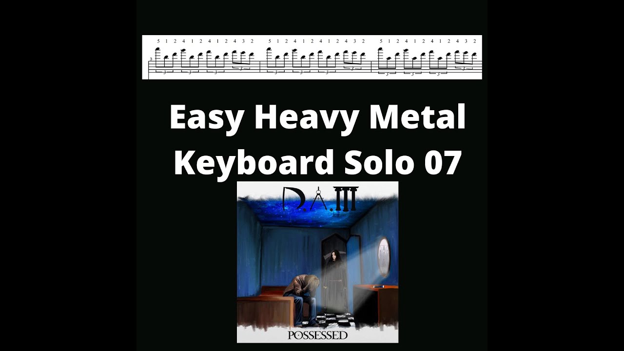 Easy Heavy Metal Keyboard Solo 07 - YouTube