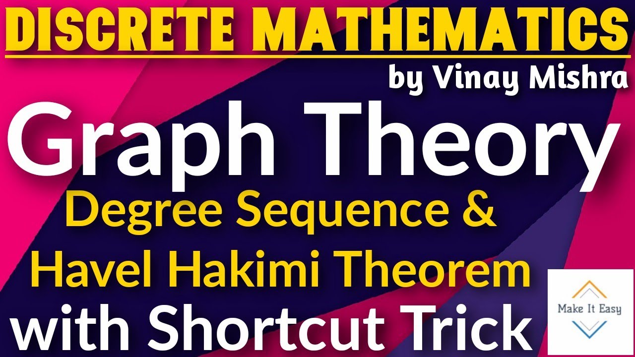 Graph Theory #04: Degree Sequence | Havel Hakimi Theorem | Practice ...