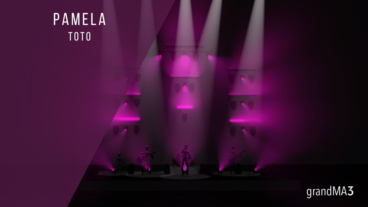 Pamela - Toto | GrandMA3 Timecode Light Show - YouTube