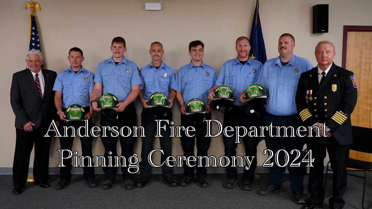Anderson Fire Department Pinning Ceremony 2024 - YouTube