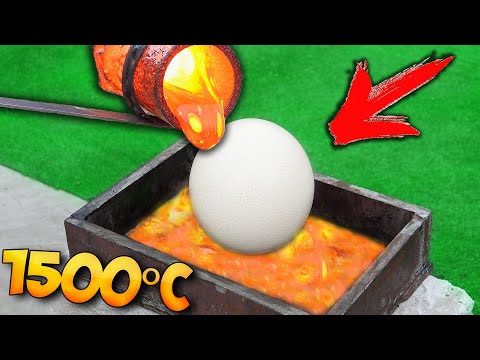 EXPERIMENT: LAVA vs OSTRICH EGG