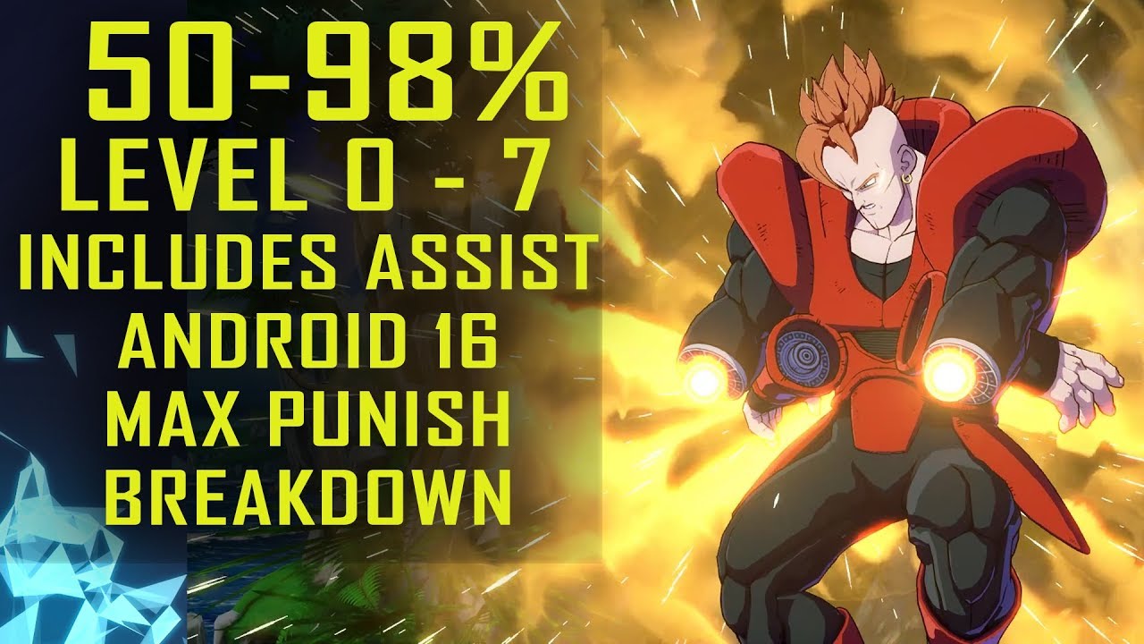Dragon ball FighterZ Android 16 Extended Combo Full Guide (After Patch ...