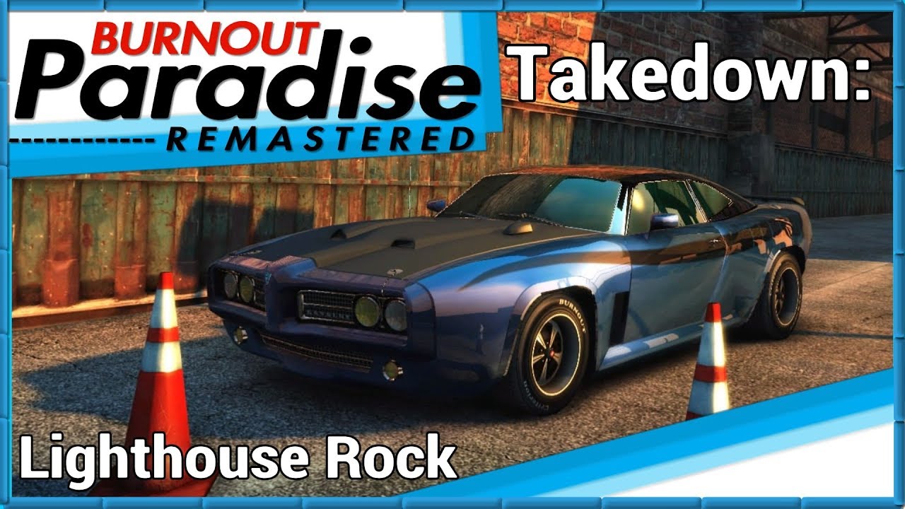 BURNOUT Paradise - Takedown: "Lighthouse Rock" (Hunter Cavalry) - YouTube