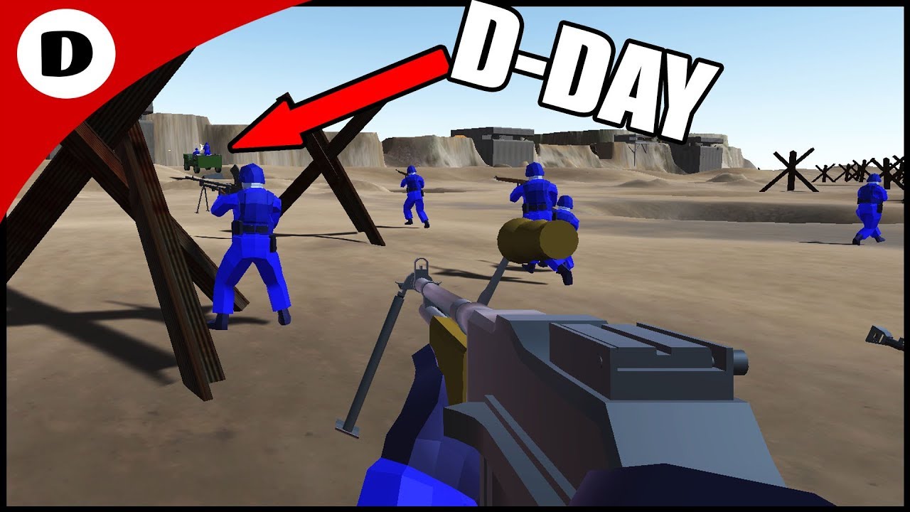 STORMING THE RED BEACHES! ~ Ravenfield: D-Day Mod - YouTube