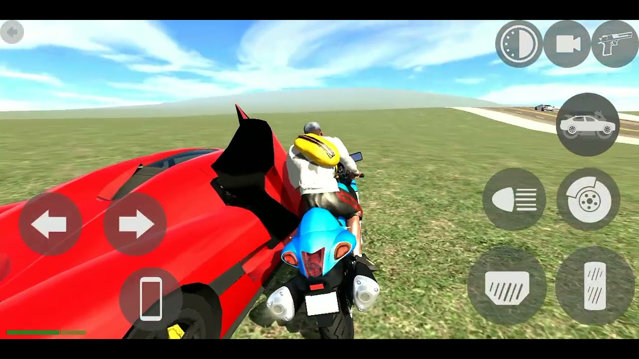 race in Hayabusa bike and bukati car in India. bike 3d game - YouTube